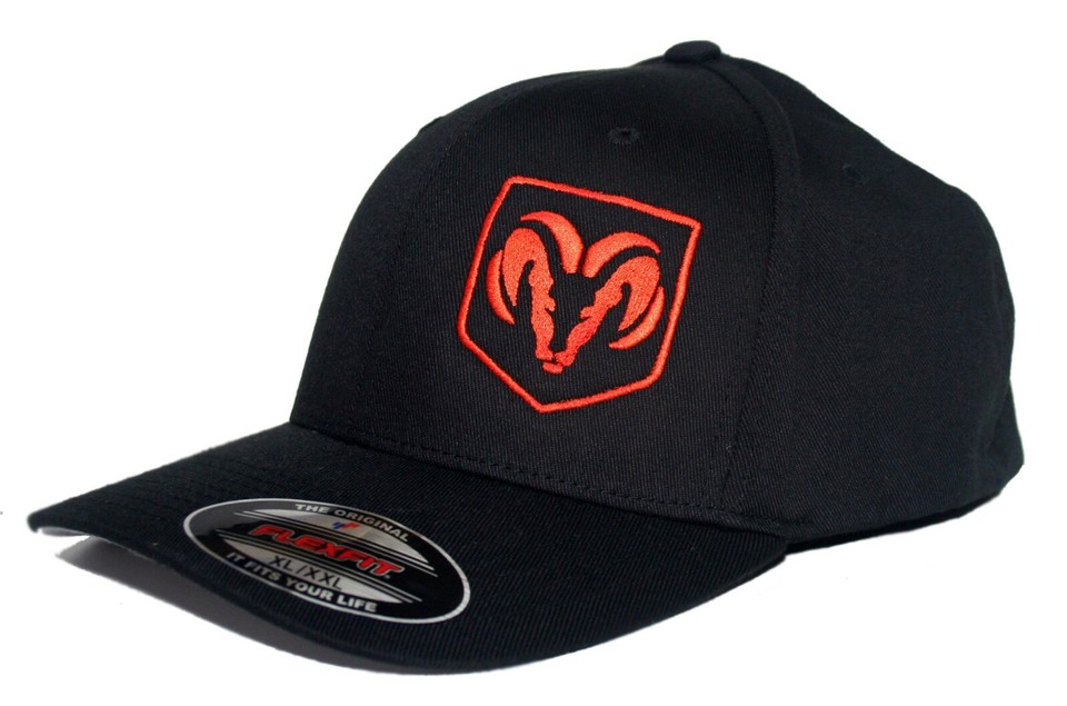Ram Truck hat cap fitted flexfit curved bill Dodge | eBay