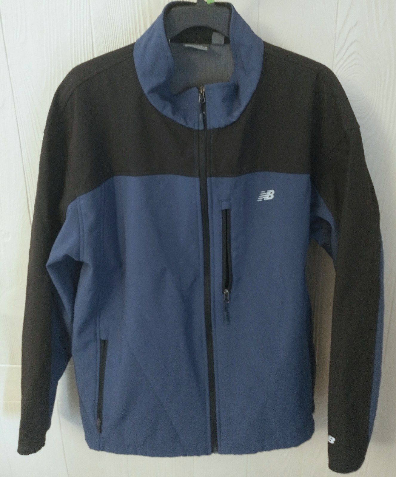 NEW BALANCE Blue Neoprene Full Zip Fleece Lined Jacket XL | eBay
