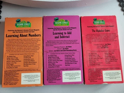 Sesame Street VHS Lot Learning Numbers Add & | Grelly USA