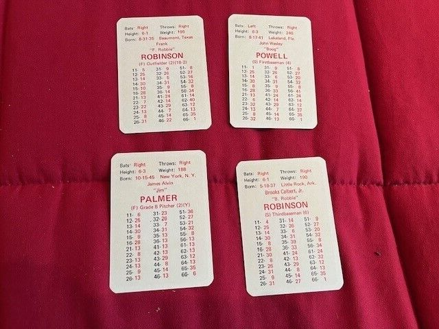 APBA Baseball 1969 Game Complete Set Player Cards | eBay