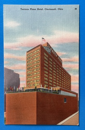 Cincinnati Ohio Terrace Plaza Hotel Vintage Linen Postcard | eBay