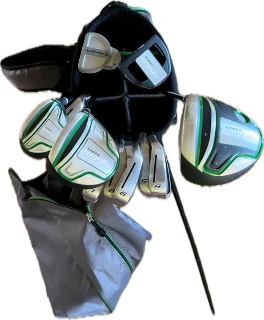 Top Flite Gamer 9 Club Golf Set Bag Varsity Flex Green Complete Set | eBay