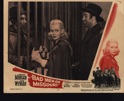 Bad Men Of Missouri 1947 Dennis Morgan Jane Wyman lobby card Box1 | eBay