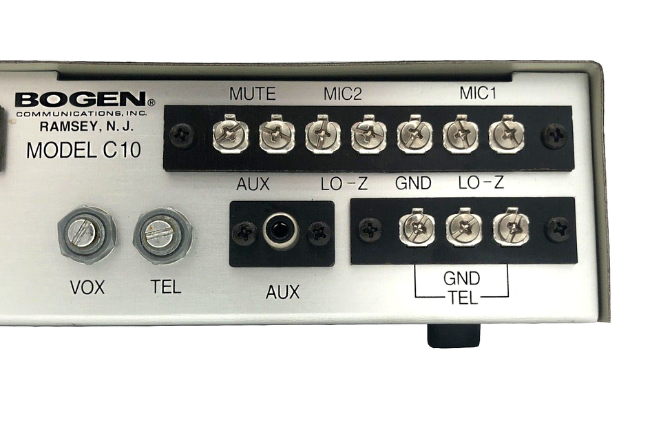 Bogen C10 Public Address Amplifier 10 Watt Classic Series Telephone ...
