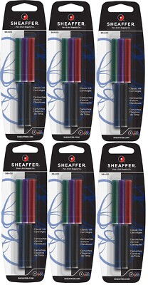 6 Packs, Sheaffer Skrip Fountain Pen Ink Cartridges, Calligraphy ...