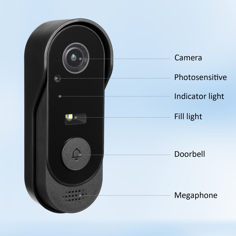 Door Bell Camera Doorbell Camera Wireless Door Bell Ringer Wireless ...