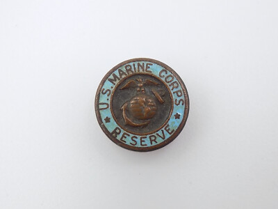 WWII US Marine Corps USMC Reserve Honorable Discharge Badge - Lapel ...