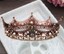Luxury Antique Copper Crystal Queen Wedding Bridal Party Pageant Prom ...