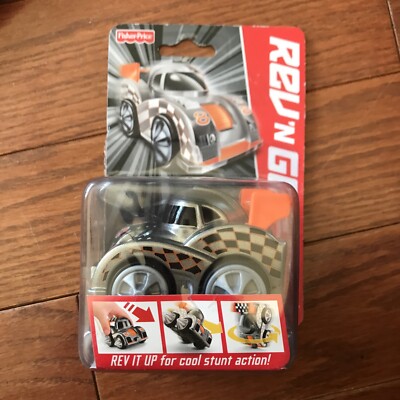 Fisher Price Rev 'N GO Prototype Racer Kids 1st Race Car Action Stunts ...