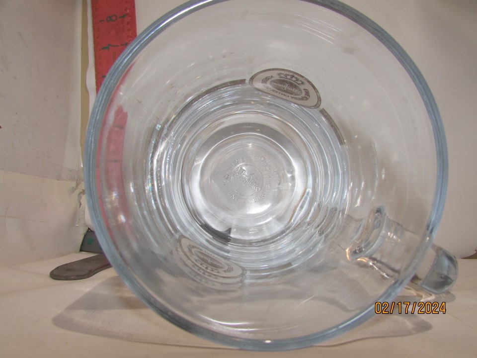 Warsteiner Glass 1L German Beer Glass Mug | eBay