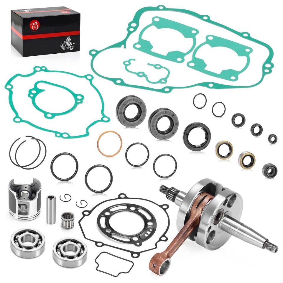 ENGINE REBUILD KIT fits KAWASAKI KX 100 KX100 CRANKSHAFT PISTON GASKETS ...