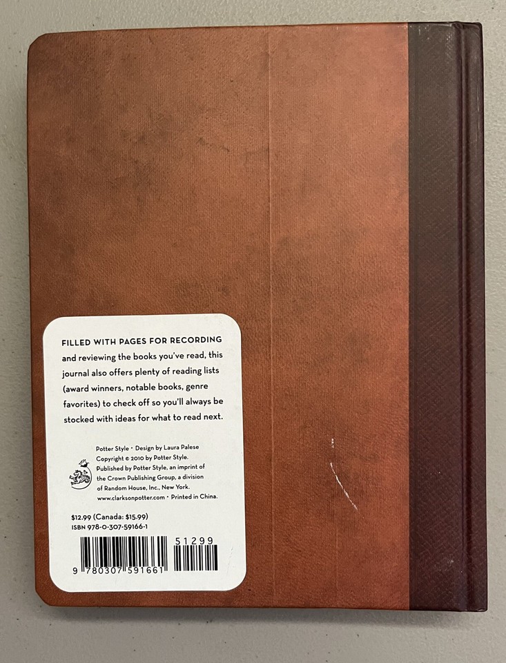 Reading Journal: For Book Lovers - Diary By Potter Style - GOOD ...