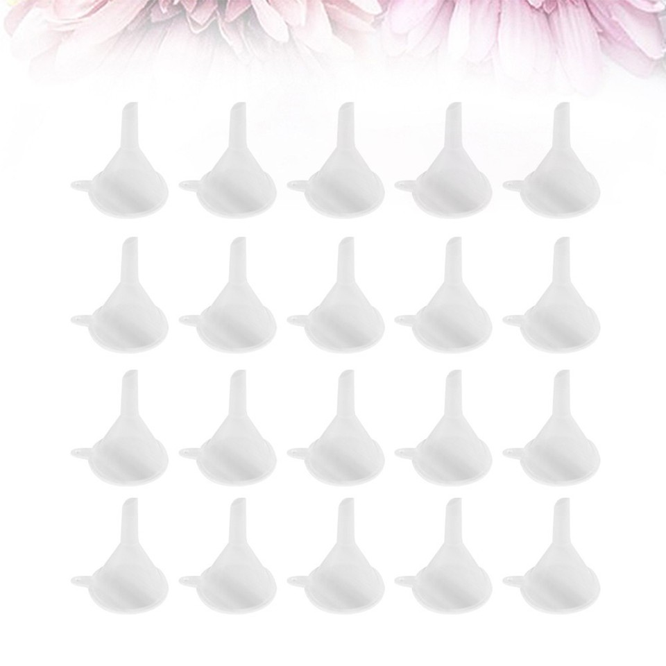 50Pcs Plastic Funnels Miniature Liquid Funnels Separating Liquid Funnel ...