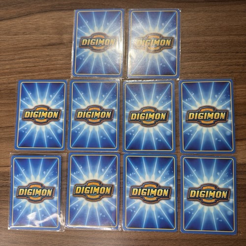 Digimon Cards 1999 1st Edition Card Lot of 10 In Plastic Sleeves | eBay