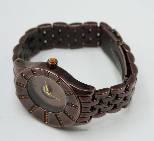 A II Z Women's Copper Tone Crystal Embellished Watch Analog Quartz New ...