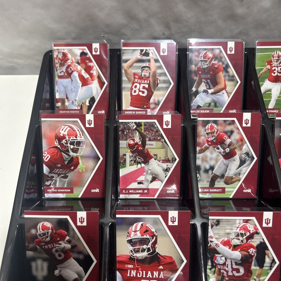 ONIT Indiana Hoosiers Football Cards Huge Collection Autos Inserts Rare ...