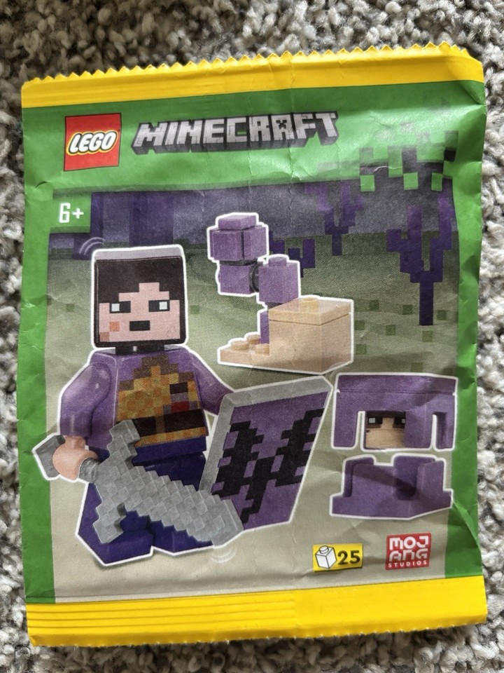 Lego Minecraft End Warrior with Shulker and Chorus Plant paper bag | eBay