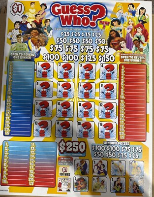Guess Who Pull Tab Game Tickets - 1pt | eBay