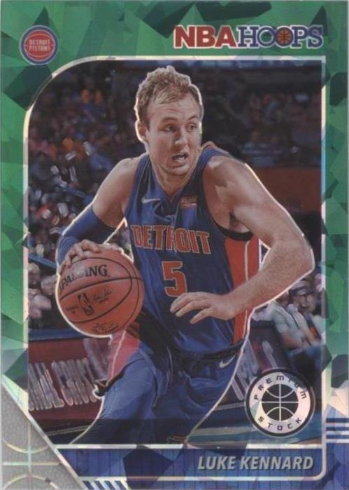 2019-20 Panini NBA Hoops Premium Stock - Luke Kennard #55 Green Cracked ...