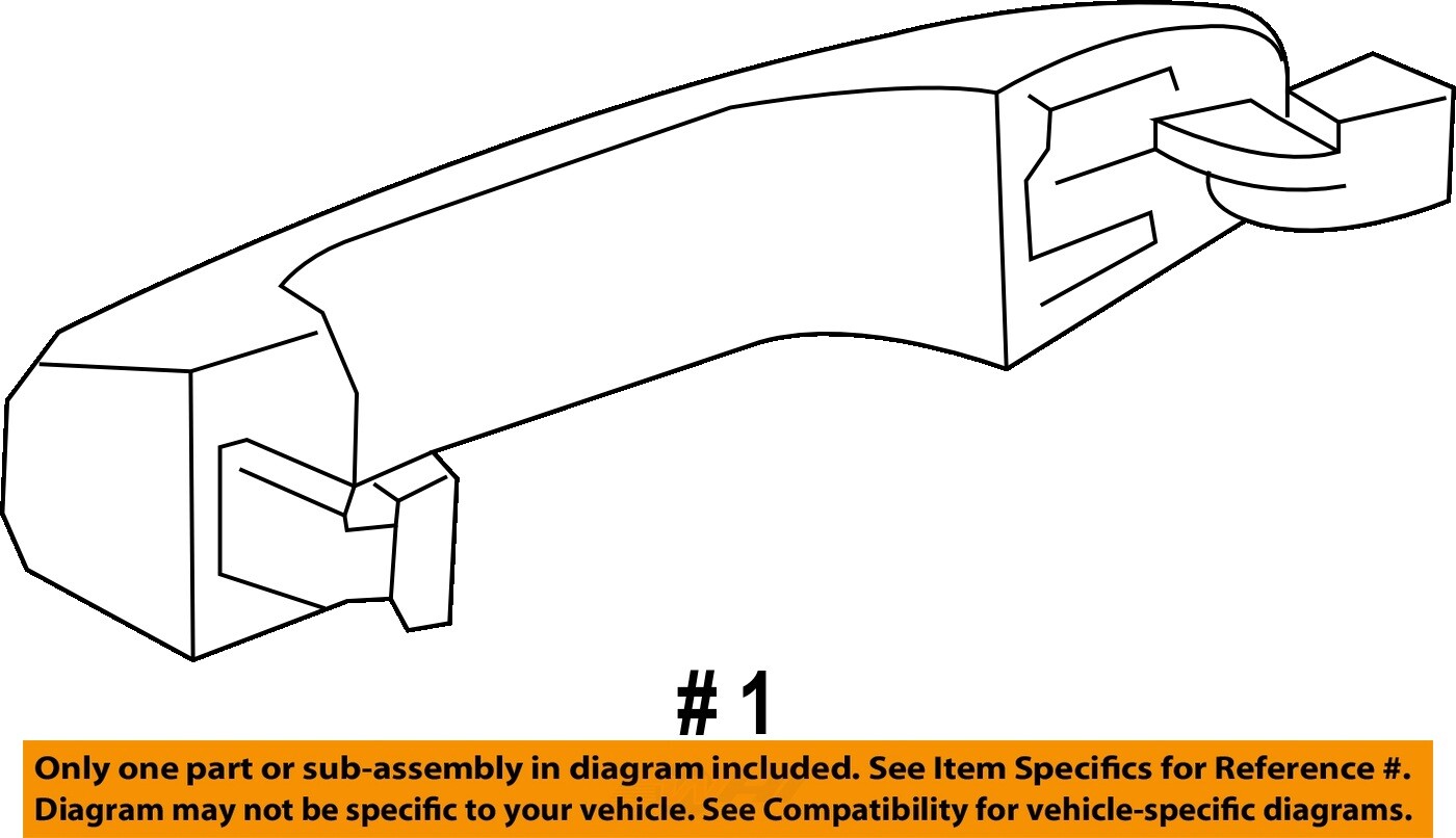 GM OEM 19-23 Hummer EV Pickup Rear Door Lock Hardware-Handle, Outside ...