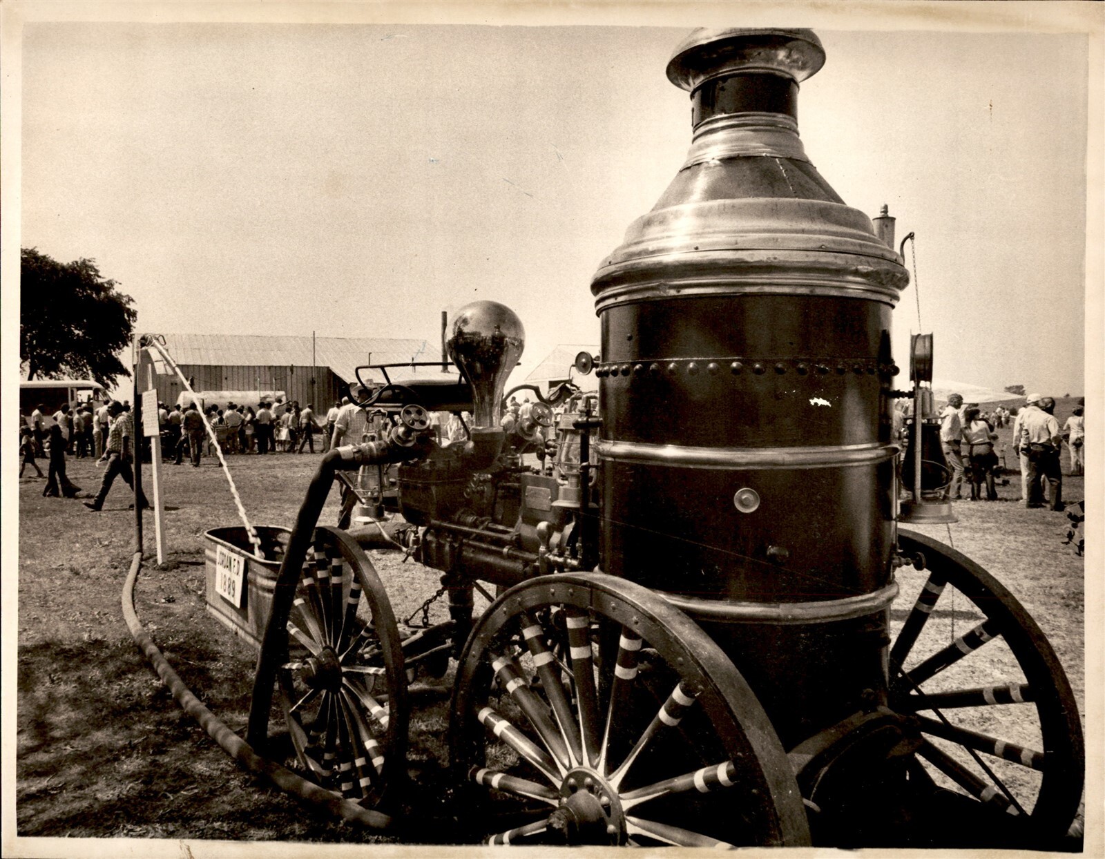 LD278 1976 Original Photo 1889 STEAM POWERED PUMP FOR FIRE FIGHTING ...