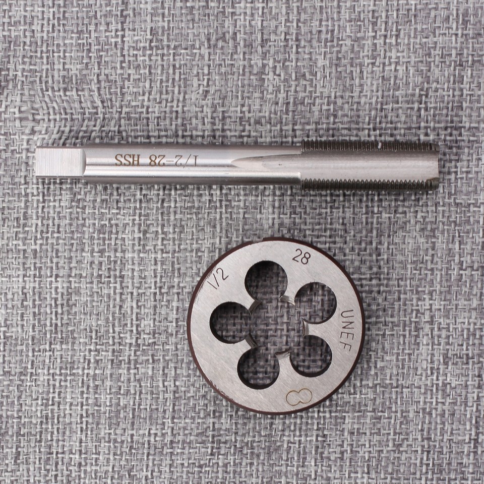 1/2"-28 Gunsmithing Tap and Die Set High Quality (1/2" x 28) 22LR 223 5 ...