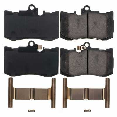 Disc Brake Pad Set-Front Z17 Low-Dust Ceramic Brake Pads with Hardware ...