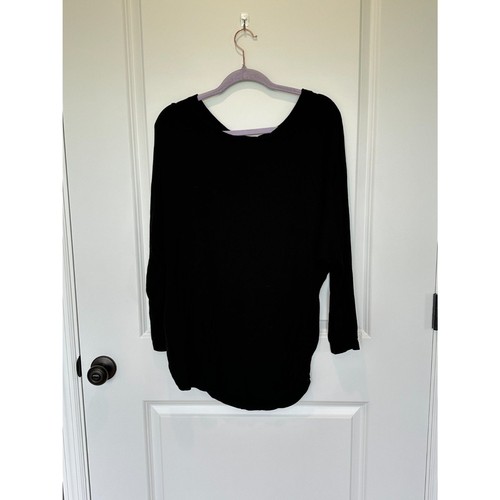 Max Studio Black Tunic Ruched Sides Size XL | eBay