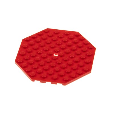 1x Lego Bau Platte modifiziert 10x10 rot Achteck Oktagon 70323 6126960 ...
