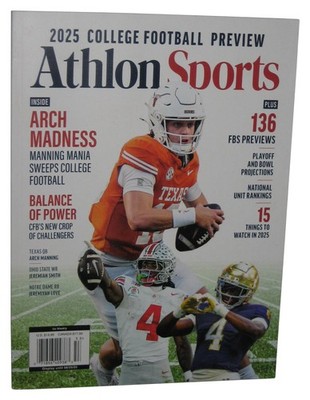 Athlon Sports College Football Magazine Year 2025 Magazine Book | eBay