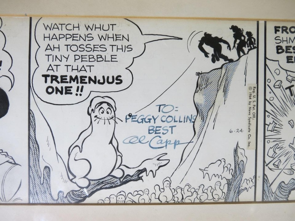 1964 Al Capp Signed Lil Abner Original Comic Strip Illustration Cartoon Art | eBay