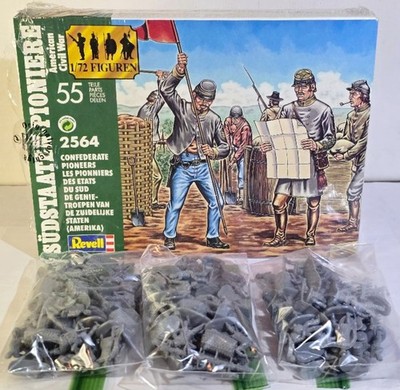 Revell 2564 ACW Confederate Pioneers 3 COMPLETE Sets 93 Figures 10 ...