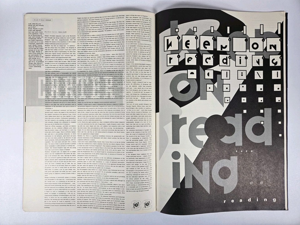 Vintage 1989 Emigre Magazine & Poster No. 11 Graphic Art Design ...