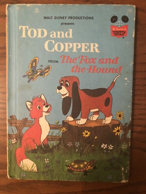 Todd and Copper Fox and the Hound Walt Disney's Kid's Hardcover Vintage ...