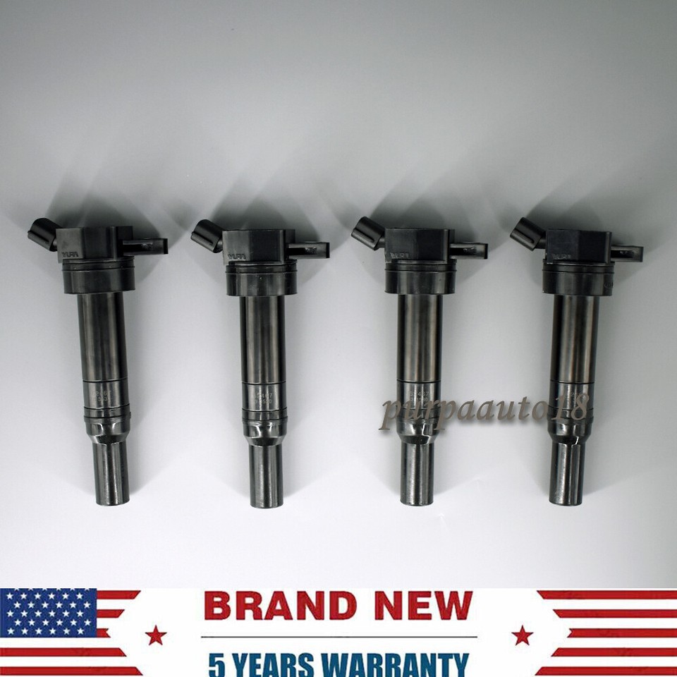 4x Ignition Coils UF651 & Spark Plugs 9723 For Hyundai Elantra Tucson ...