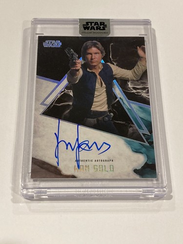 Harrison Ford as Han Solo 2021 Topps Star Wars Stellar Autograph Card ...