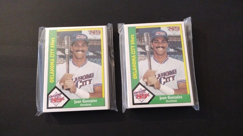 1990 CMC OKLAHOMA 89ERS GREEN BACKS TEAM SET JUAN GONZALEZ ROOKIE 2 ...