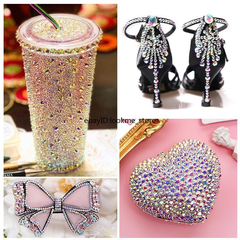 Red Siam Crystal Flat Back Rhinestones Glitter Glass Gems Nail Art ...