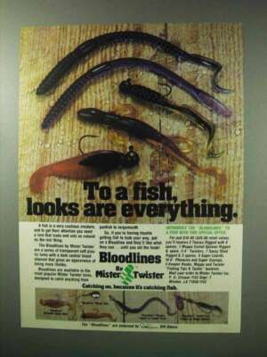 1983 Mister Twister Bloodlines Lure Ad | eBay