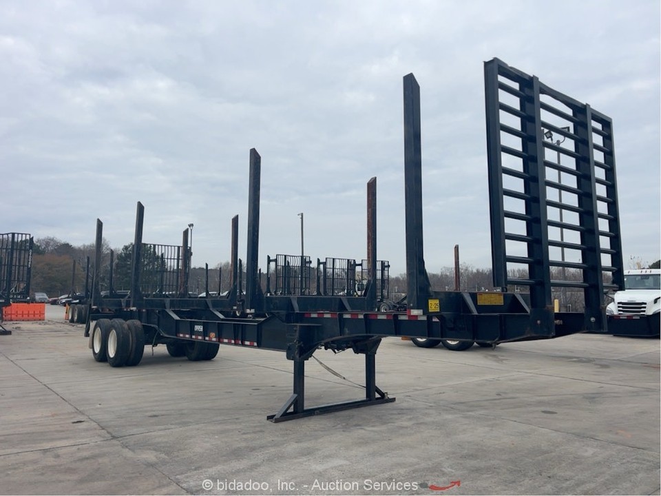 2023 Pitts LT408L Drop Skeleton 40' Logging Trailer Pole Hauler T/A ...
