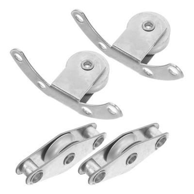 4 Pcs Stainless Steel Pulley Block Outdoor Umbrella Parts Replacement ...