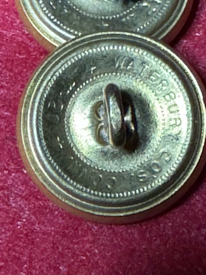 Vintage WWII Waterbury Button Co Great Seal Eagle Brass Button US ...