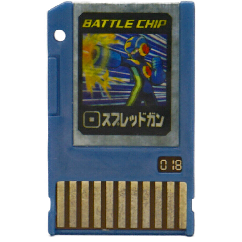 #F78-393 Rockman Megaman Advanced PET Battle Chip 018 spreadgun | eBay