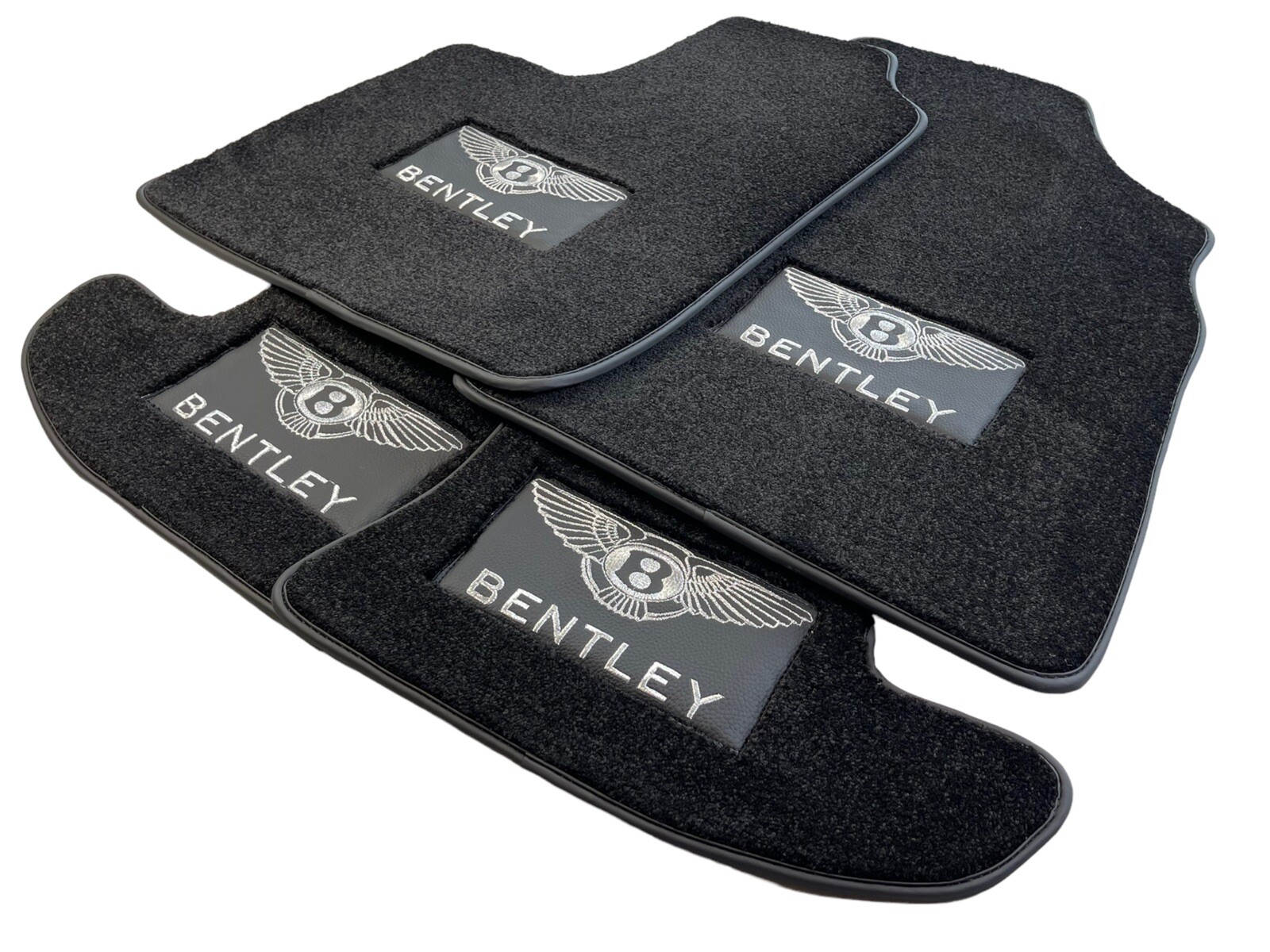 Floor Mats For Bentley Continental GT Premium Black Carpets Set With ...