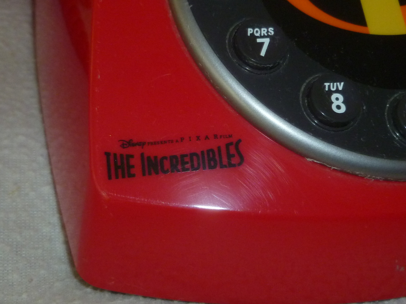 DISNEY PIXAR THE INCREDIBLES MOVIE COLLECTORS SBC TOY CORDED PHONE ...