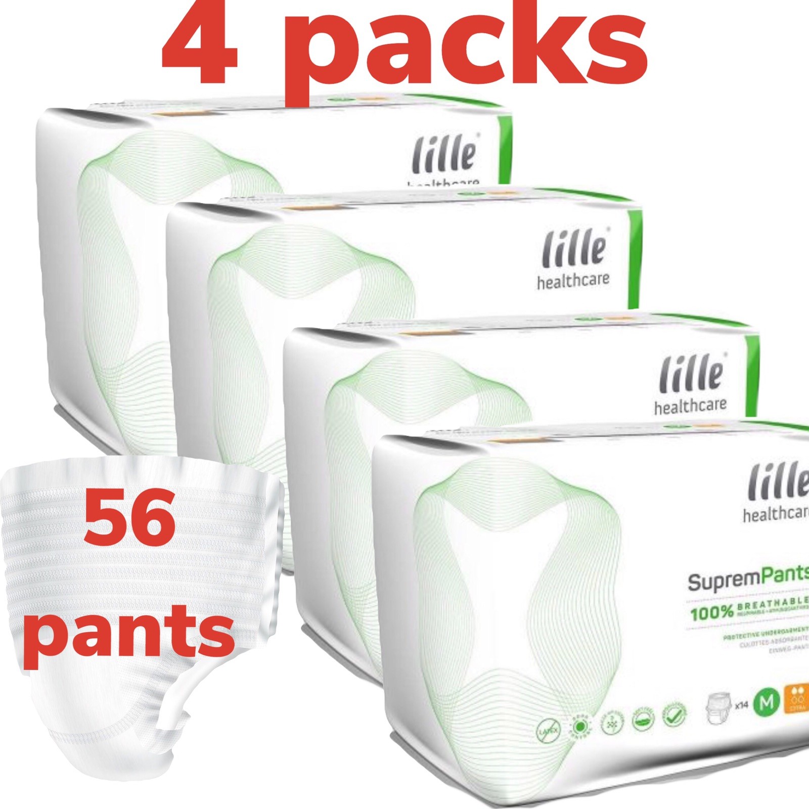 Lille Suprem Pants Extra Medium LSPU0211 4 Packs of 14 Pull Up ...