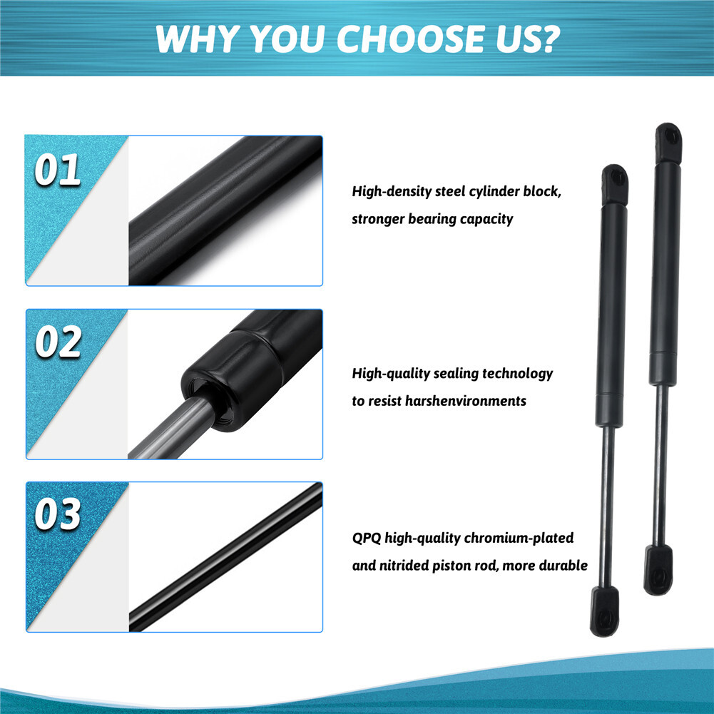 Rear Tailgate Boot Prop Rods Gas Struts For Ford BA BF Falcon Fairmont ...