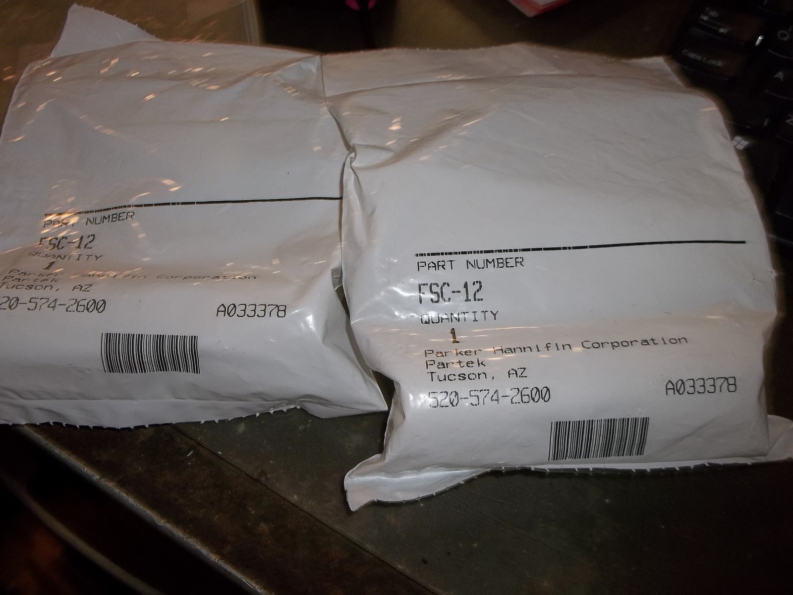 PARKER LOT OF 2 NEW IN PKG PARKER FSC-12 PFA-TEFLOX ATTRIBUTE VALVE ...