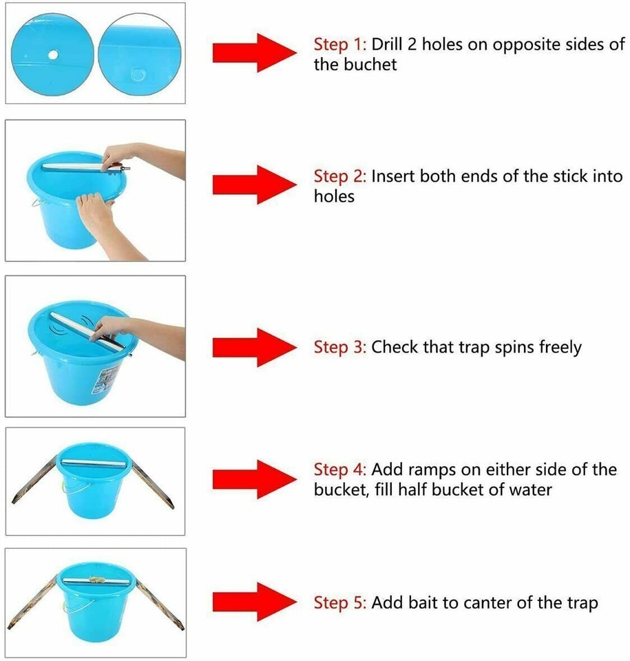 Rolling Log Mouse Traps House Indoor Rat Trap Quick Effective Safe ...