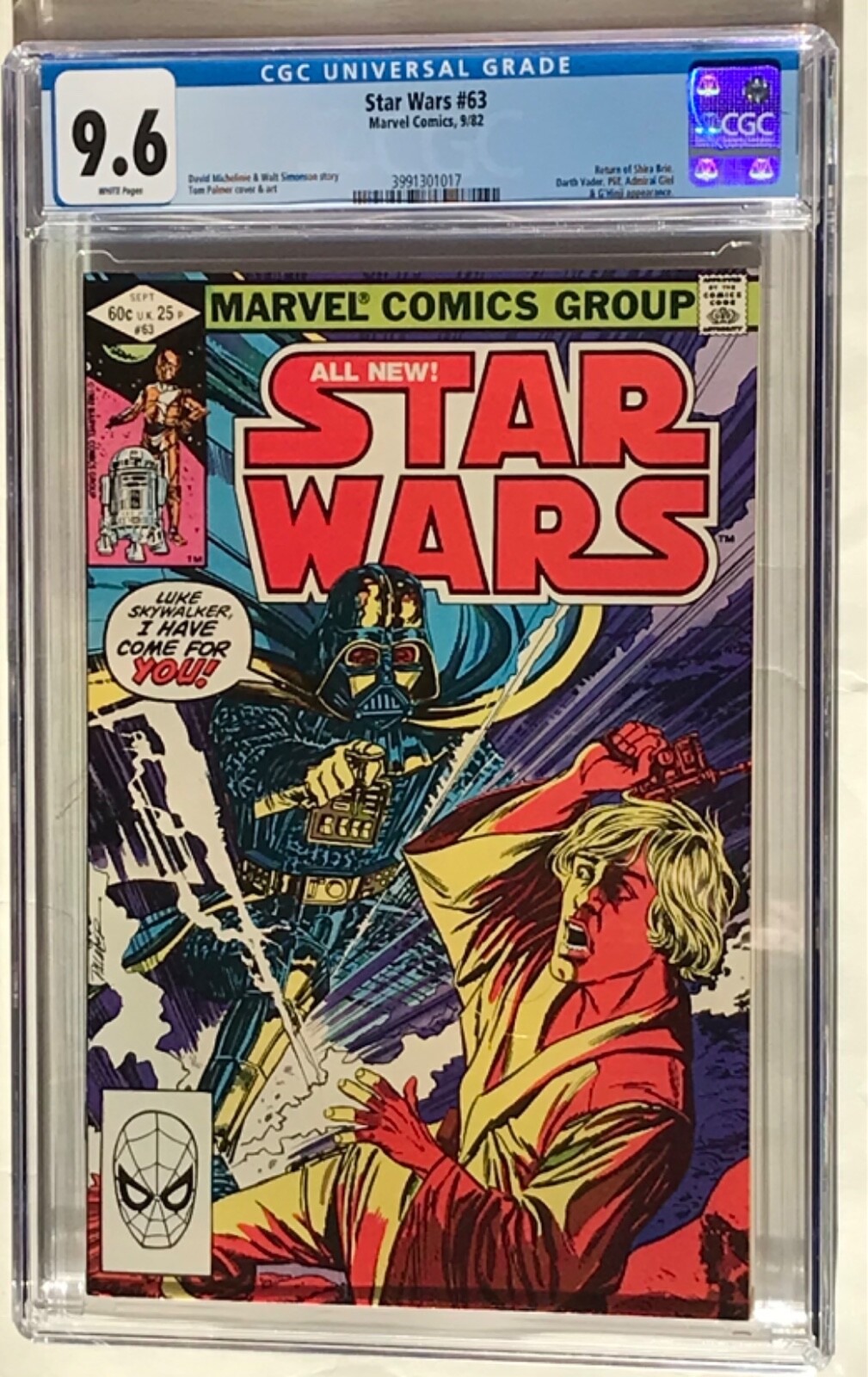 Star Wars #63 CGC 9.6 Return of Shira Brie. Darth Vader, Plif, Adm ...